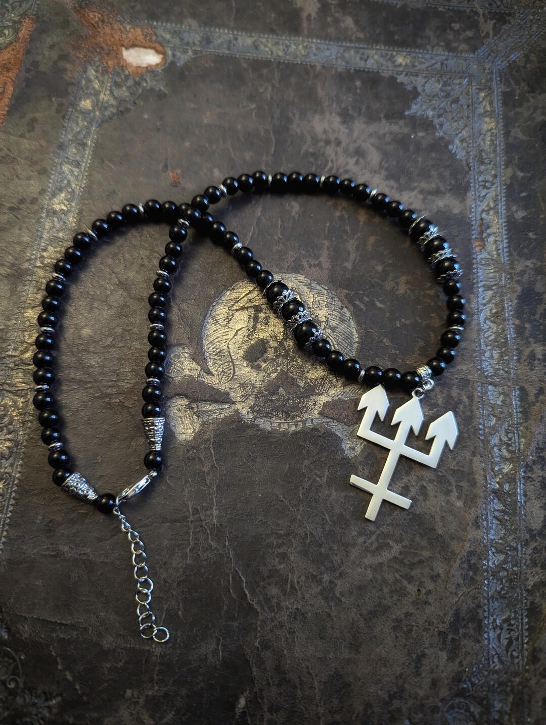 Antithesis : Trident, Occult, Witchcraft, Satanic Necklace, Goetic ...