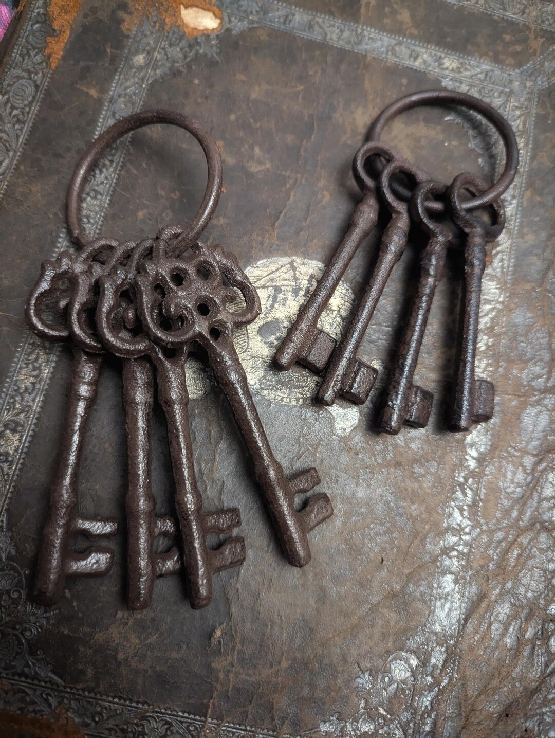 Keys to the Astral Gates : Cast Iron Set of Keys, Antique Bunch of Keys ...