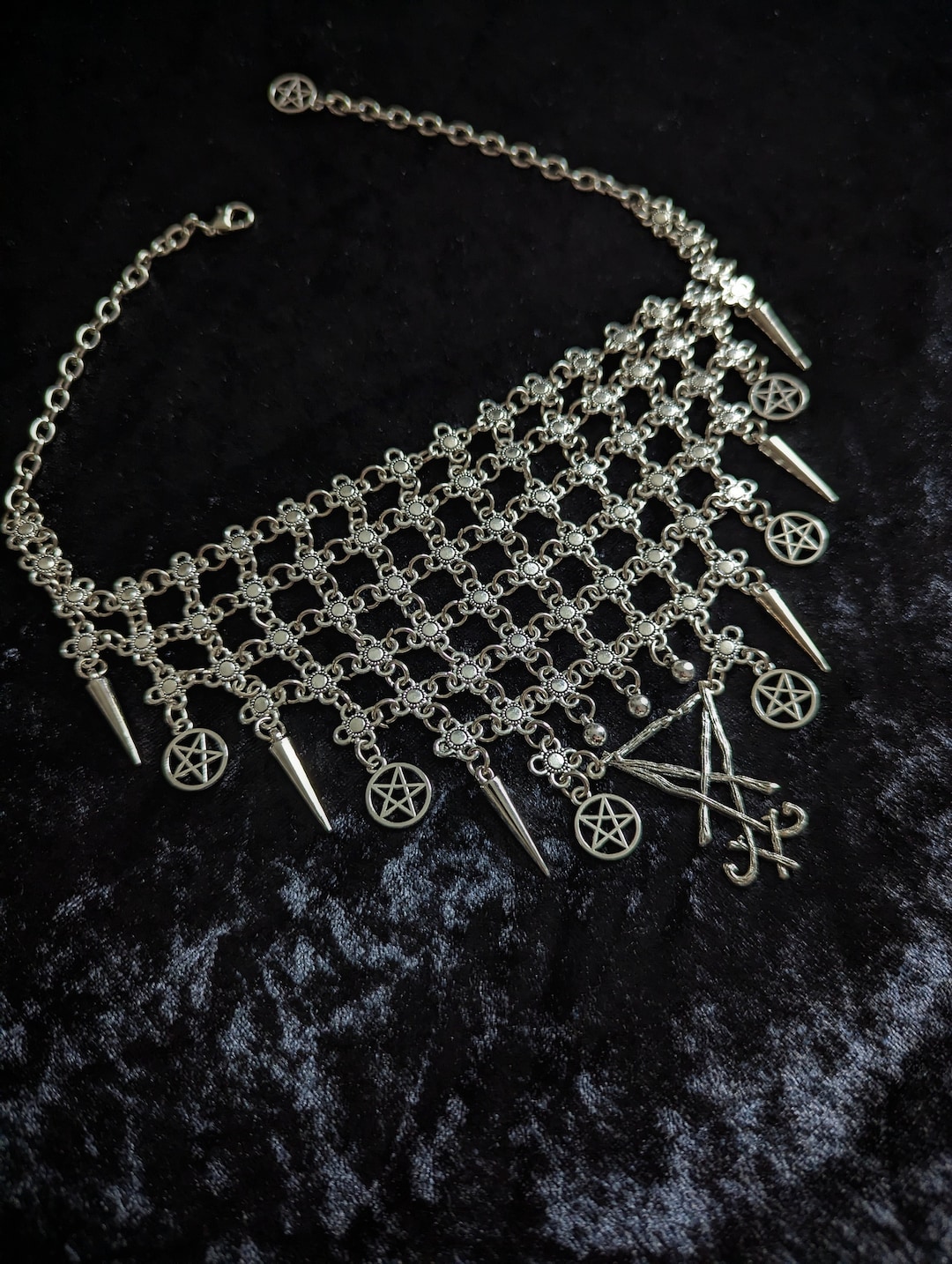 ADVERSARY : One of a Kind Necklace, Lucifer Necklace, Left Hand Path ...