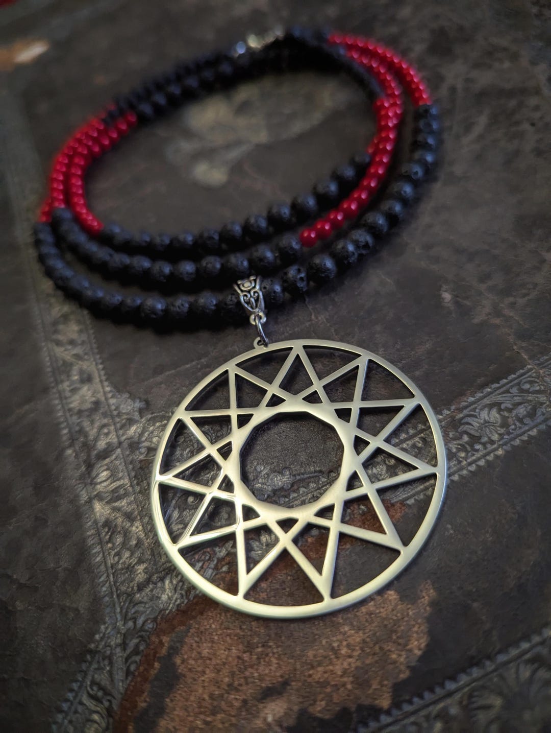 XI : 182 Beads Qliphoth Jewelry, Left Hand Path Necklace, Sephirot ...