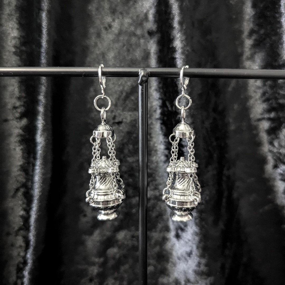 CENSER : Ear Weight, Goth Occult Earrings, Ear Plug, Gauge Adornment ...