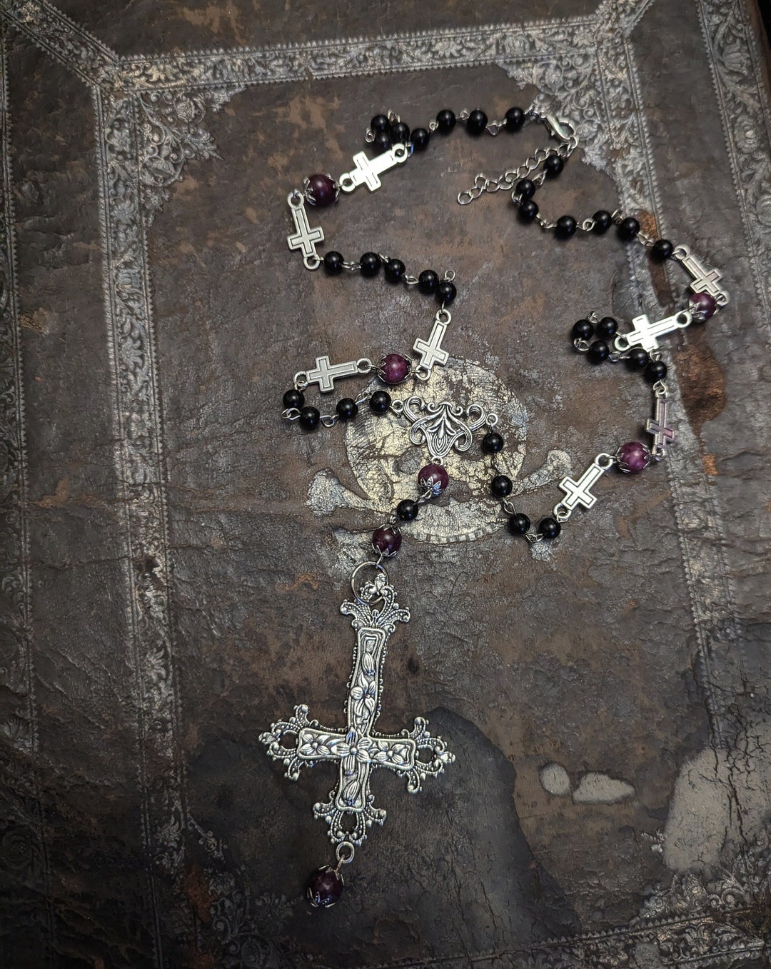 Unholy : Left Hand Path Rosary, Leviathan, Baphomet, Luciferian Jewelry ...