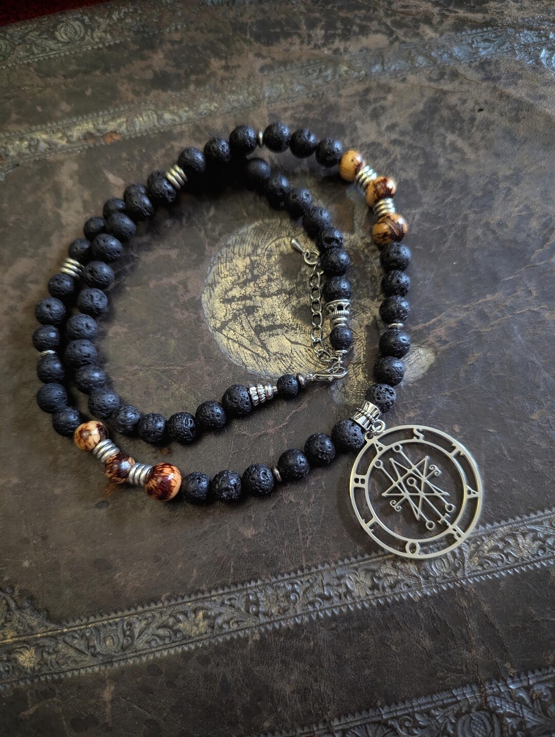 ASTAROTH : Left Hand Path Devotional Necklace, Ars Goetia, Pentagram ...