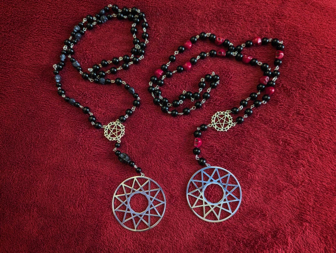 XI ROSARY : 182 Current Qliphoth Jewelry, Left Hand Path Necklace ...