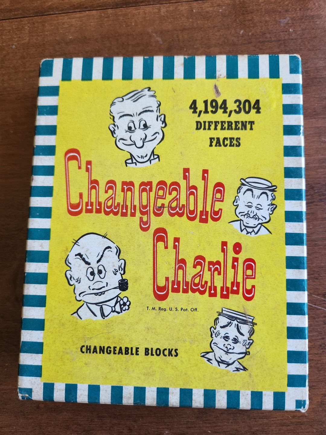 1940s Changeable Charlie Face Making Blocks - Etsy