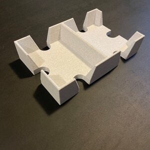 Playing Card Tray: Double Deck Draw and Discard Holder for Canasta, Uno ...