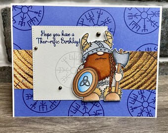 Viking Birthday Card - Etsy