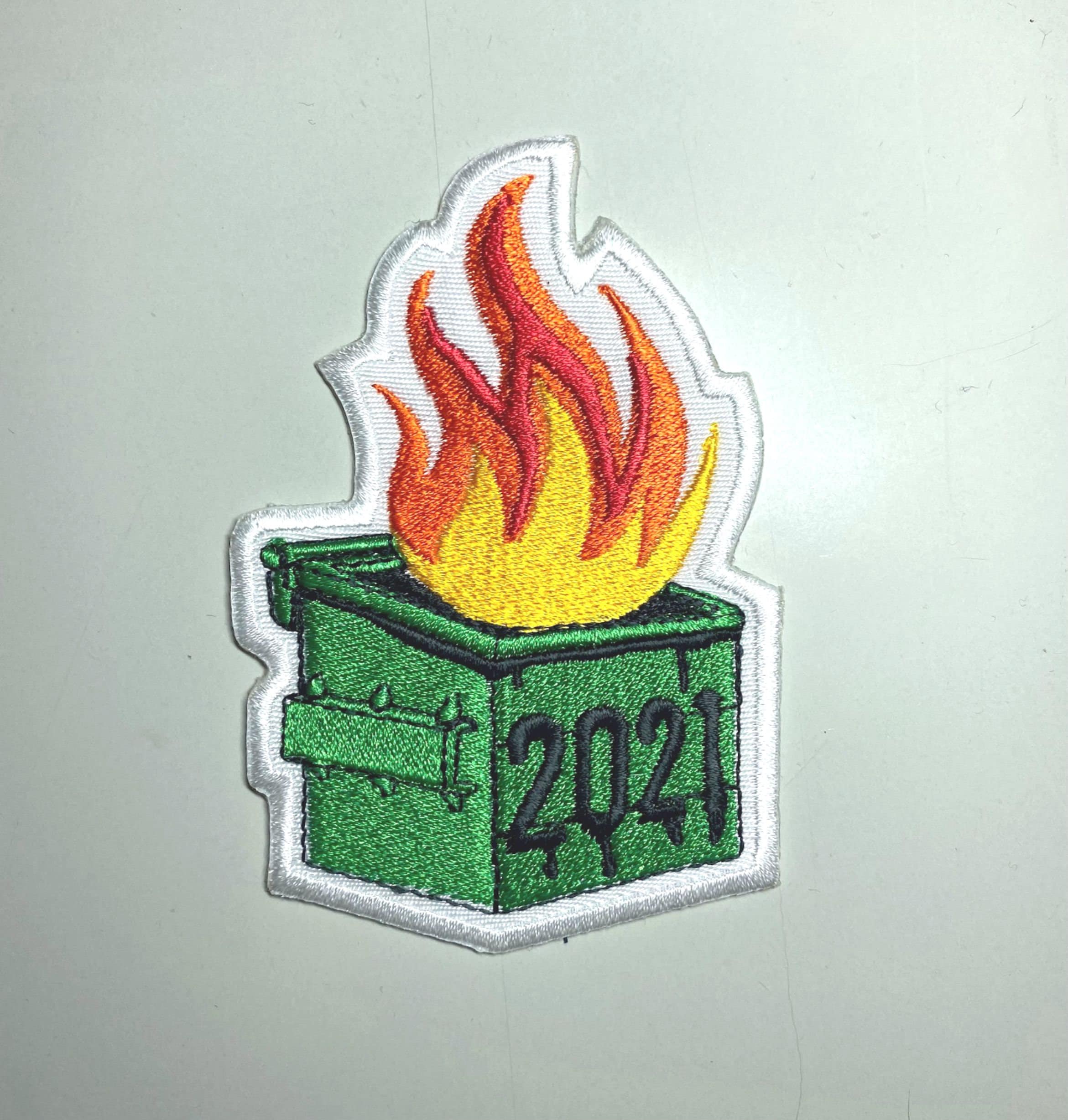 Dumpster Fire Patch | Etsy