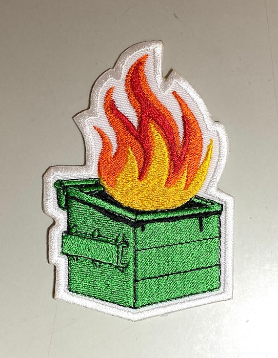 Dumpster Fire Patch - Etsy