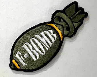 Pop Art F-bomb Embroidered Patch Backpack Patch Iron on Patch Upcycle - Etsy