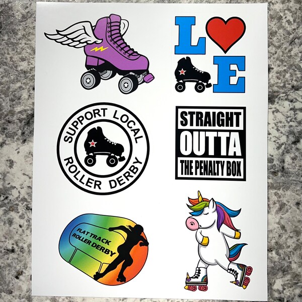 Roller Derby Sticker - Etsy