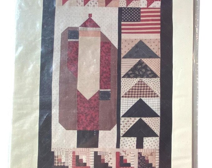 Country Threads 163 Pattern Uncle Santa 18x31 Wall Quilt Uncut July ...