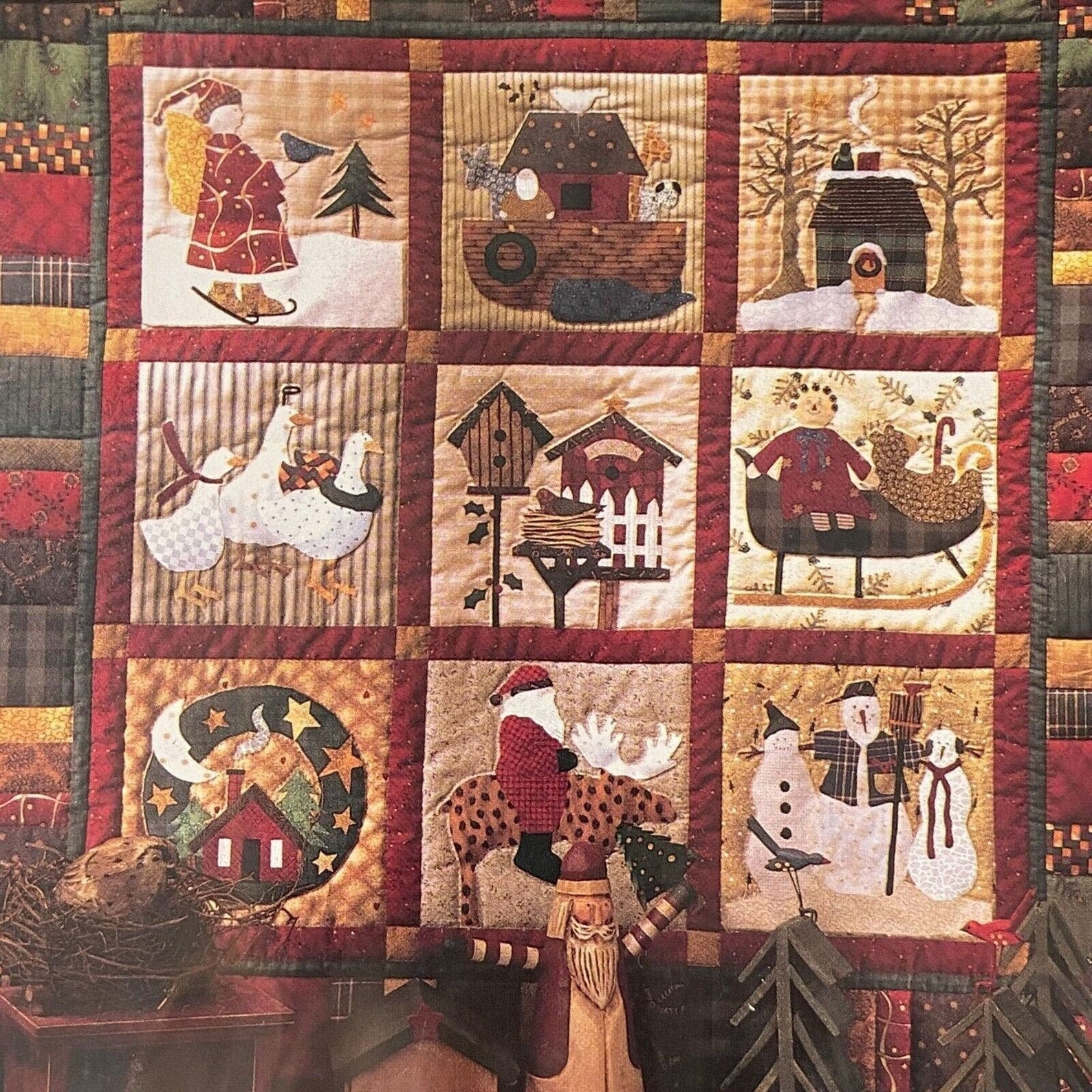 Debbie Mumm AP44 Wonders of Winter Quilt Pattern 36 X 36 1996 Sewing ...