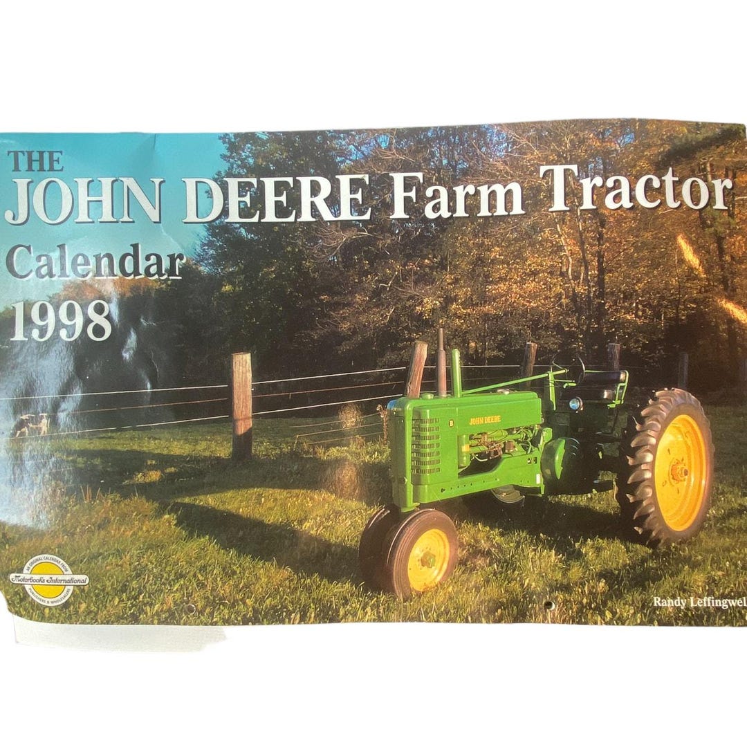 Vtg John Deere Farm Tractor Calendar 1998 Motorbooks International 11 X ...