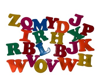 Plastic Letters Magnet Alphabet - Etsy