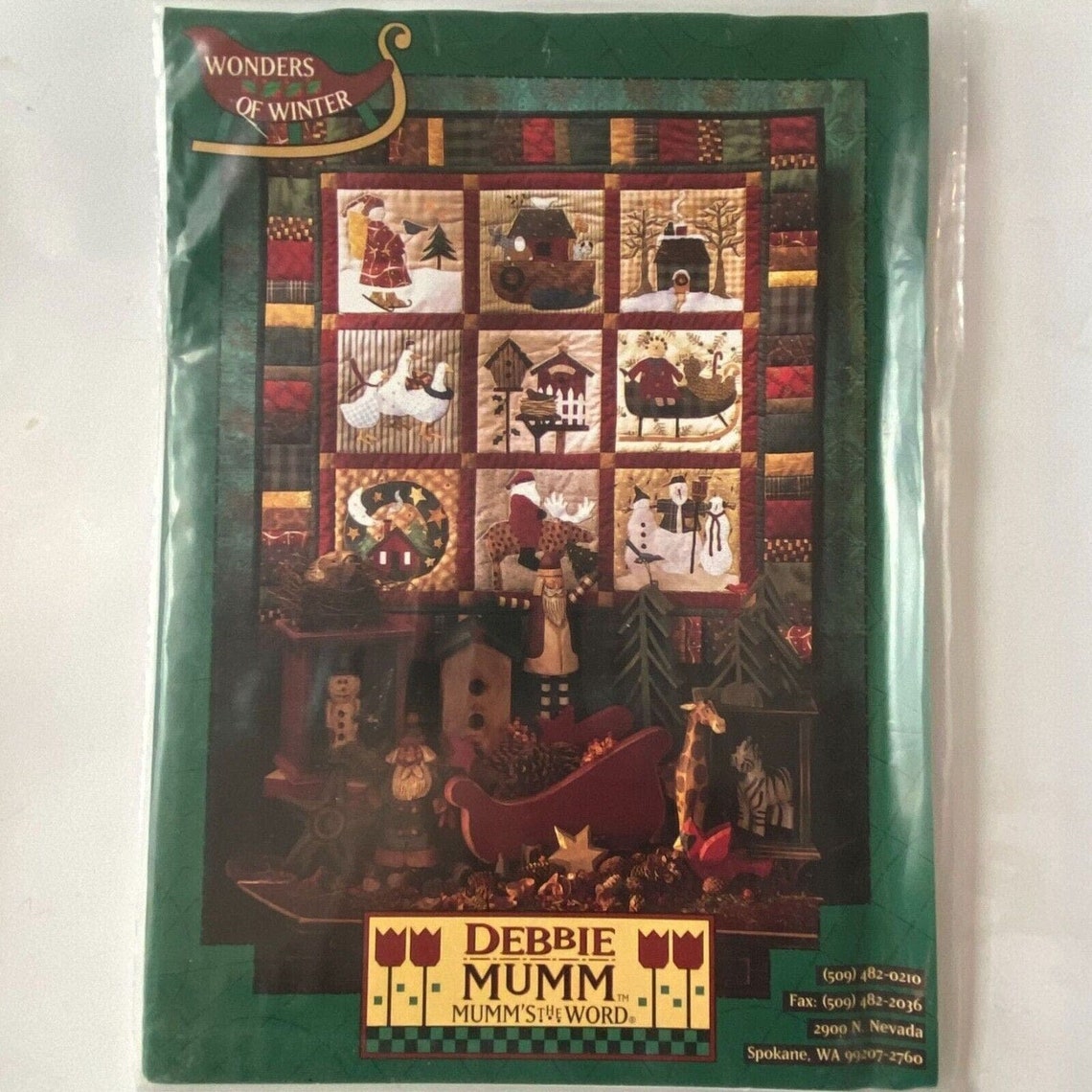 Debbie Mumm AP44 Wonders of Winter Quilt Pattern 36 X 36 1996 Sewing ...
