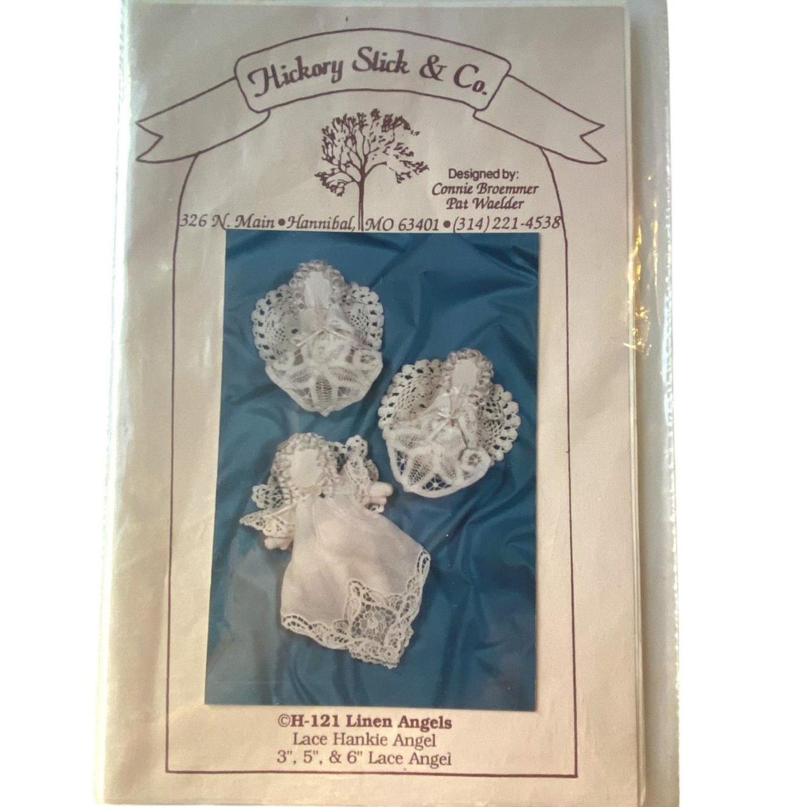 Hickory Stick and Co H121 Pattern Linen Angels 36 Uncut Vintage Lace ...