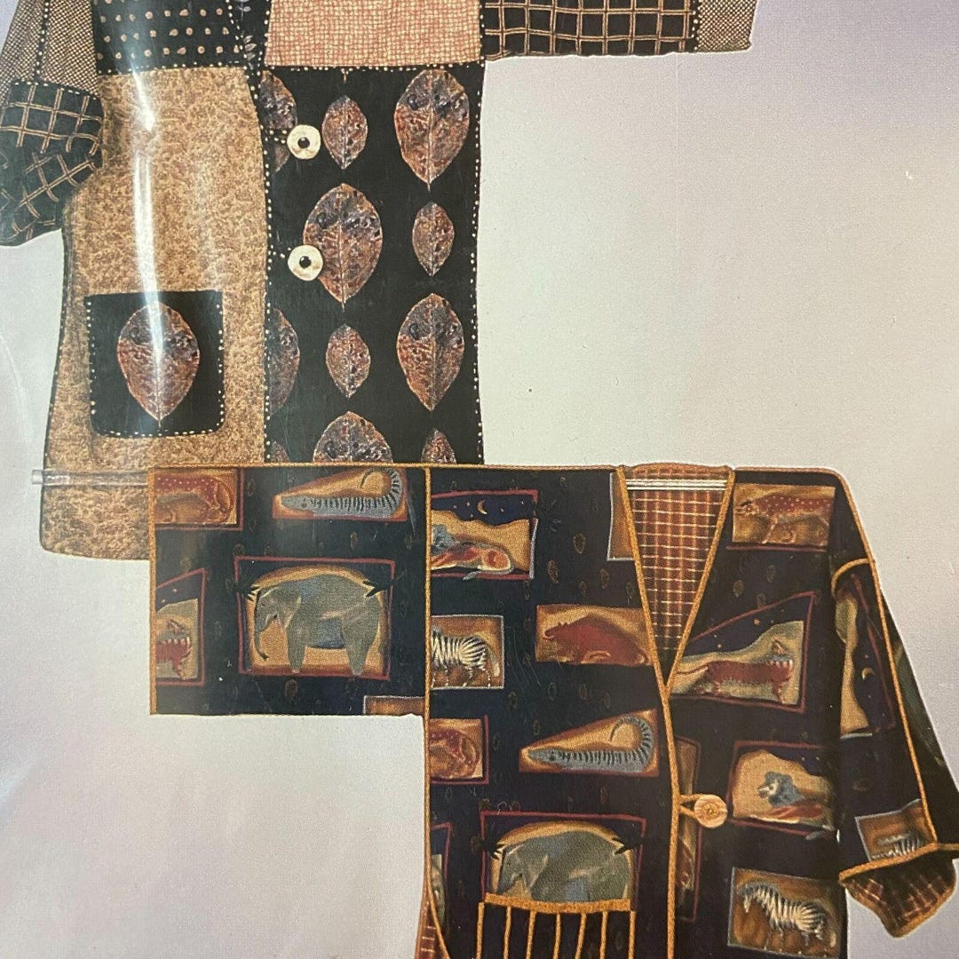 Nancy Mirman NM245 Pattern Gottadu Coat Vintage Patchwork Asian ...