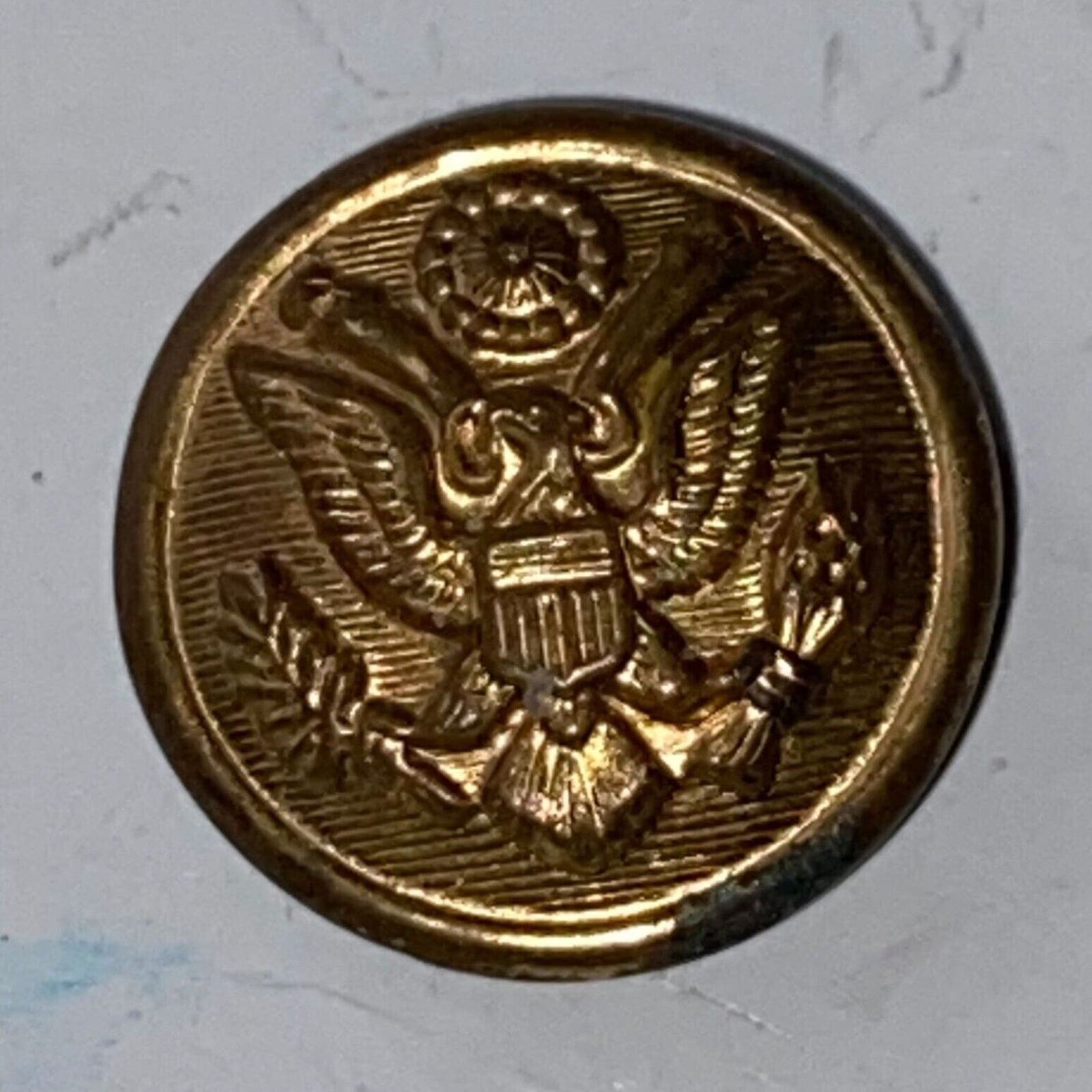 US Army Brass Uniform Buttons Metal Shank Vintage Military Coat Cape ...