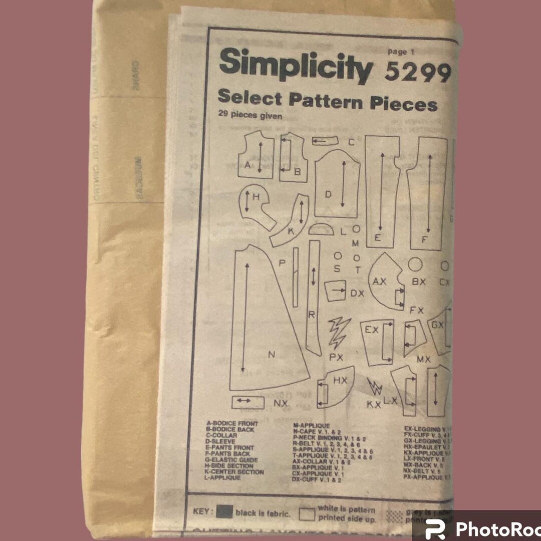 Simplicity 5299 Space Costumes Pattern Adult Small 34 1981 Uncut No Envelope - Etsy