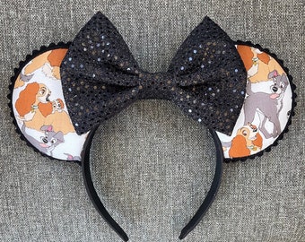 Lady & the Tramp Disney Inspired Ears, Lady and the Tramp Ears, Lady ...