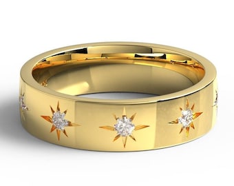 Star Wedding Ring - Etsy