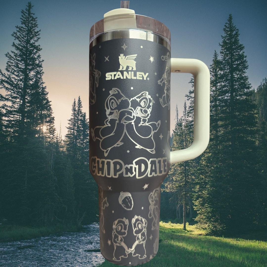 40oz Laser Engraved Chip N Dale Stanley - Etsy