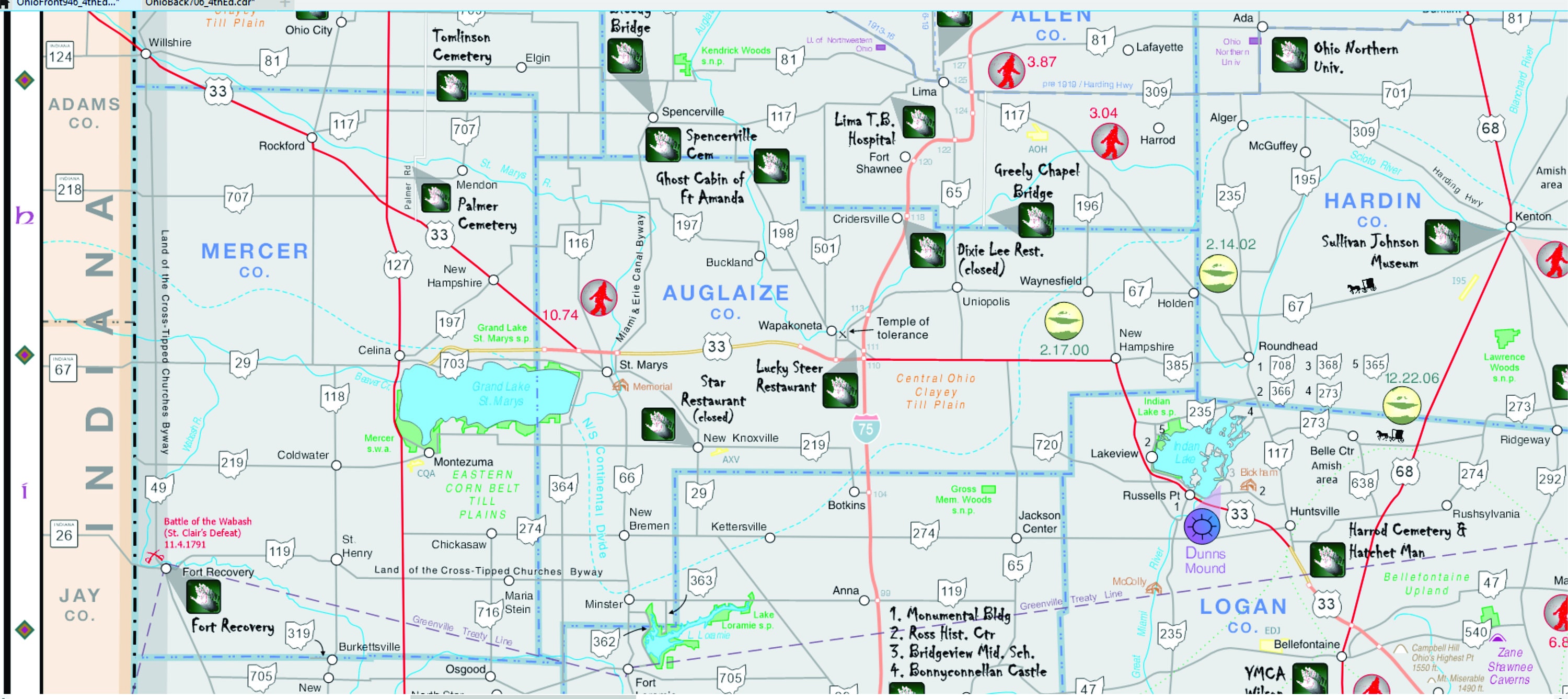 Hidden Ohio Map & Guide, 4th Edition - Etsy