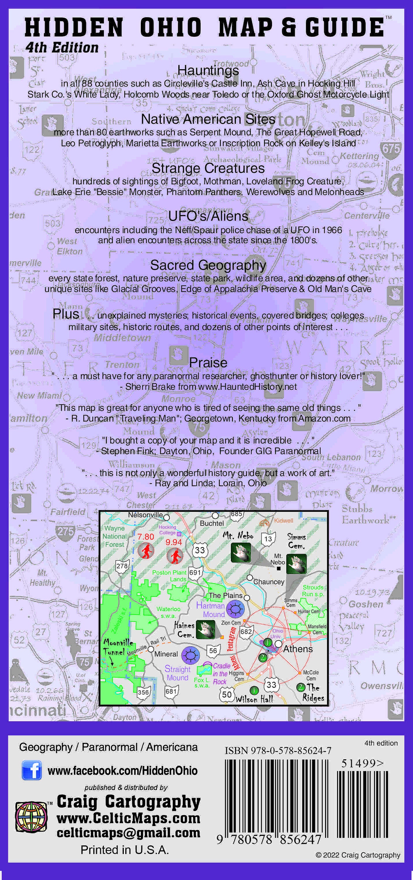 Hidden Ohio Map & Guide, 4th Edition - Etsy