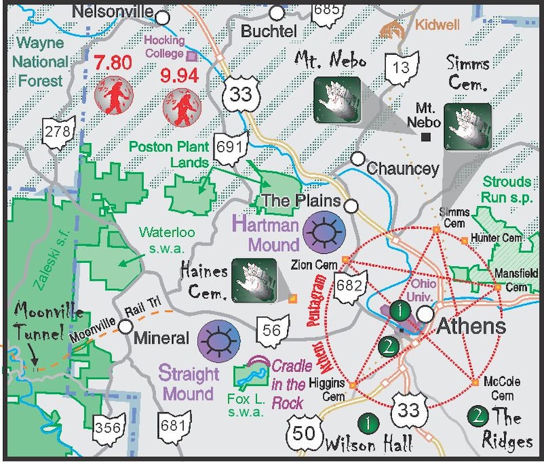 Hidden Ohio Map & Guide, 4th Edition - Etsy