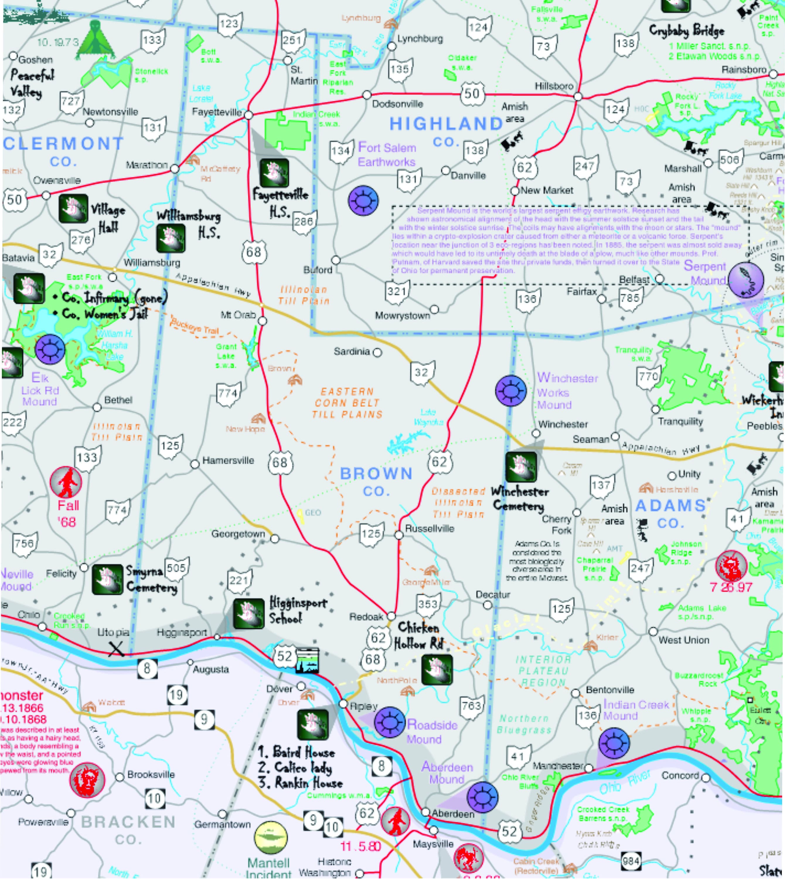 Hidden Ohio Map & Guide, 4th Edition - Etsy
