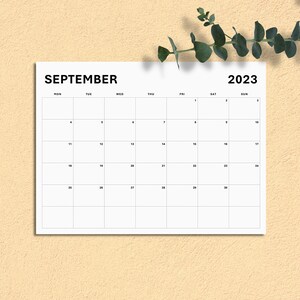 2023 Calendar Printable Minimalist Monthly Planner 2023 - Etsy
