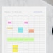 Weekly Schedule Printable, Simple Minimal Weekly Planner Template, Half ...
