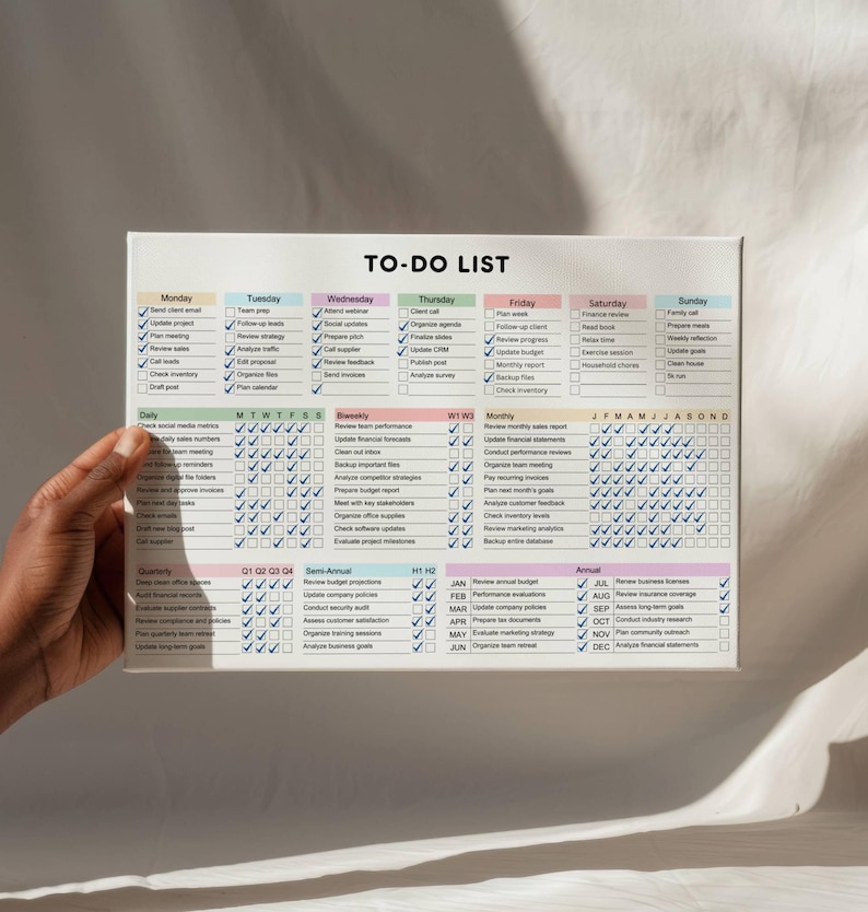 Pastel To-do List Template: Editable Daily, Weekly, Monthly (canva ...