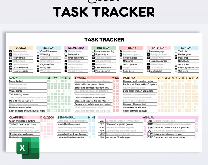 CRM Excel Template | Client Tracker Spreadsheet | Customer Relationship ...