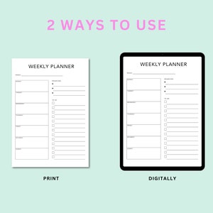 Productivity Planner Bundle Printable 18 Templates Daily Weekly Monthly ...