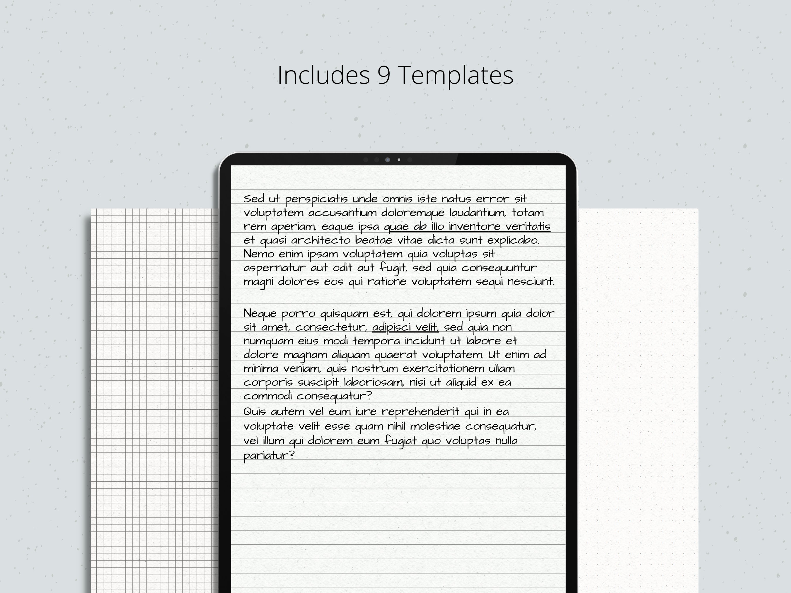 Digital Note Taking Paper Templates Goodnotes Notability iPad Tablet ...