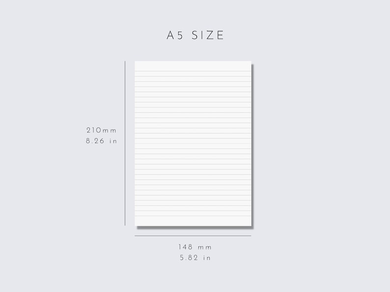 Buy Printable Planner Inserts A5 Lined Graph Dot Grid Paper Online in ...