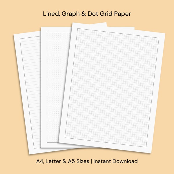 A4 Digital Paper - Etsy