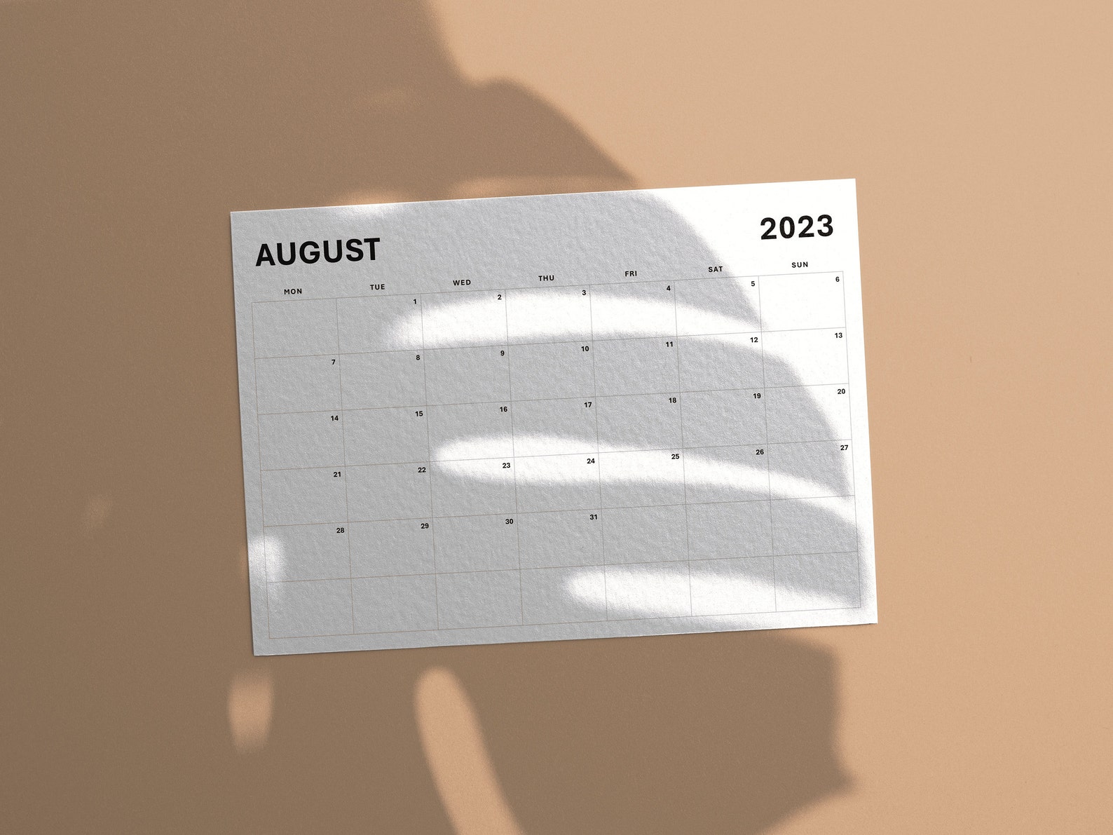 2023 Calendar Printable Minimalist Monthly Planner 2023 - Etsy