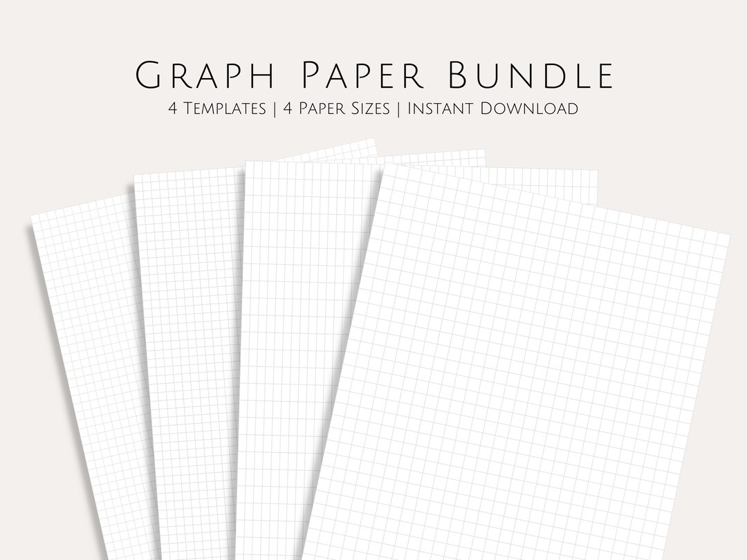 Graph Paper Printable Note Taking Paper PDF Graph Grid Paper - Etsy