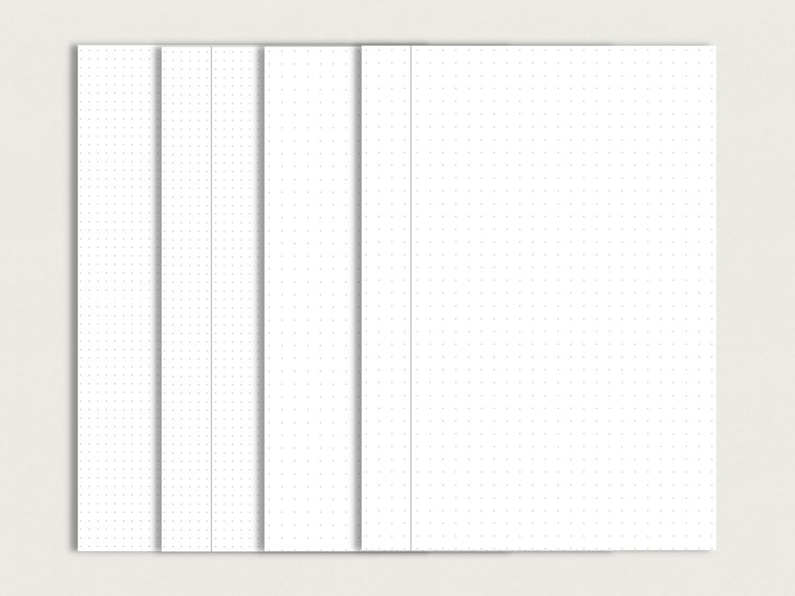 Printable Note Paper Bundle Lined Graph Dot Grid Paper 18 - Etsy
