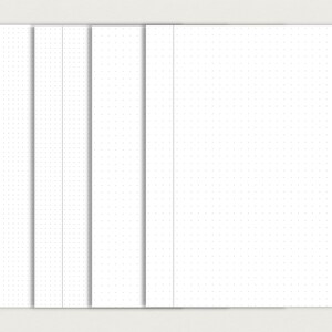 Printable Note Paper Bundle, Lined Graph Dot Grid Paper, 18 Different ...