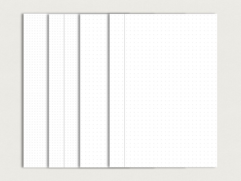 Printable Note Paper Bundle Lined Graph Dot Grid Paper 18 - Etsy
