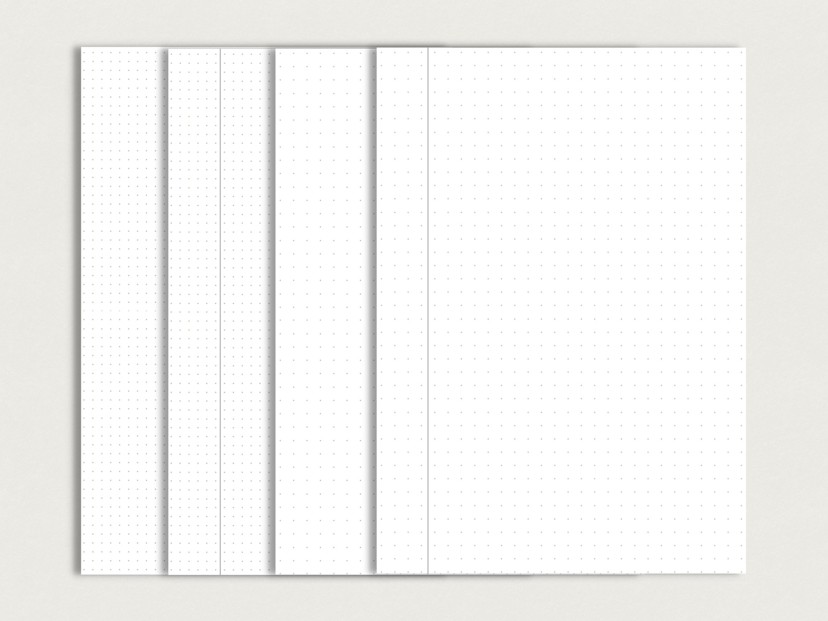Printable Note Paper Bundle Lined Graph Dot Grid Paper 18 - Etsy