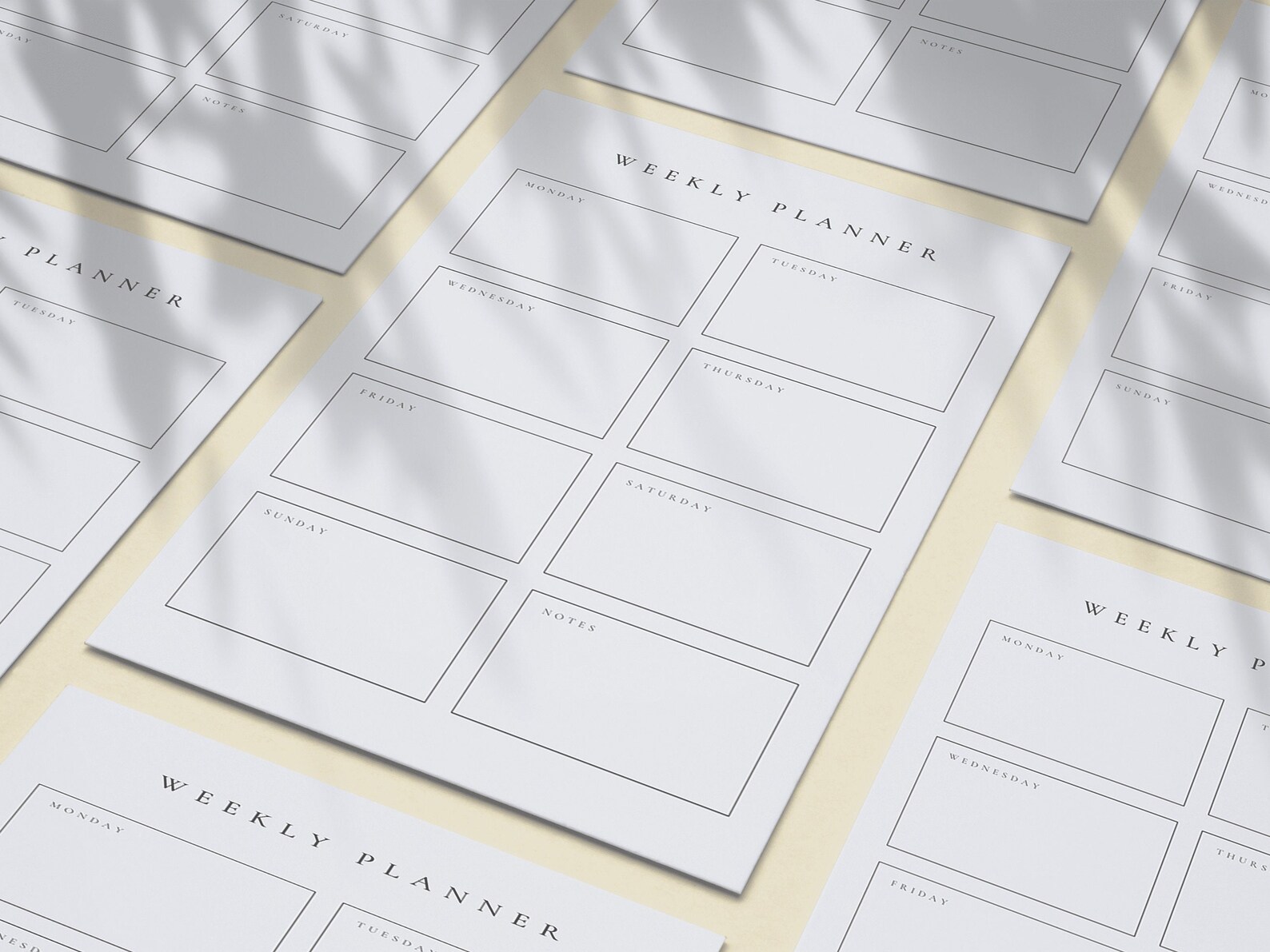 Weekly Planner Printable Minimalist Weekly Planner PDF, Weekly ...