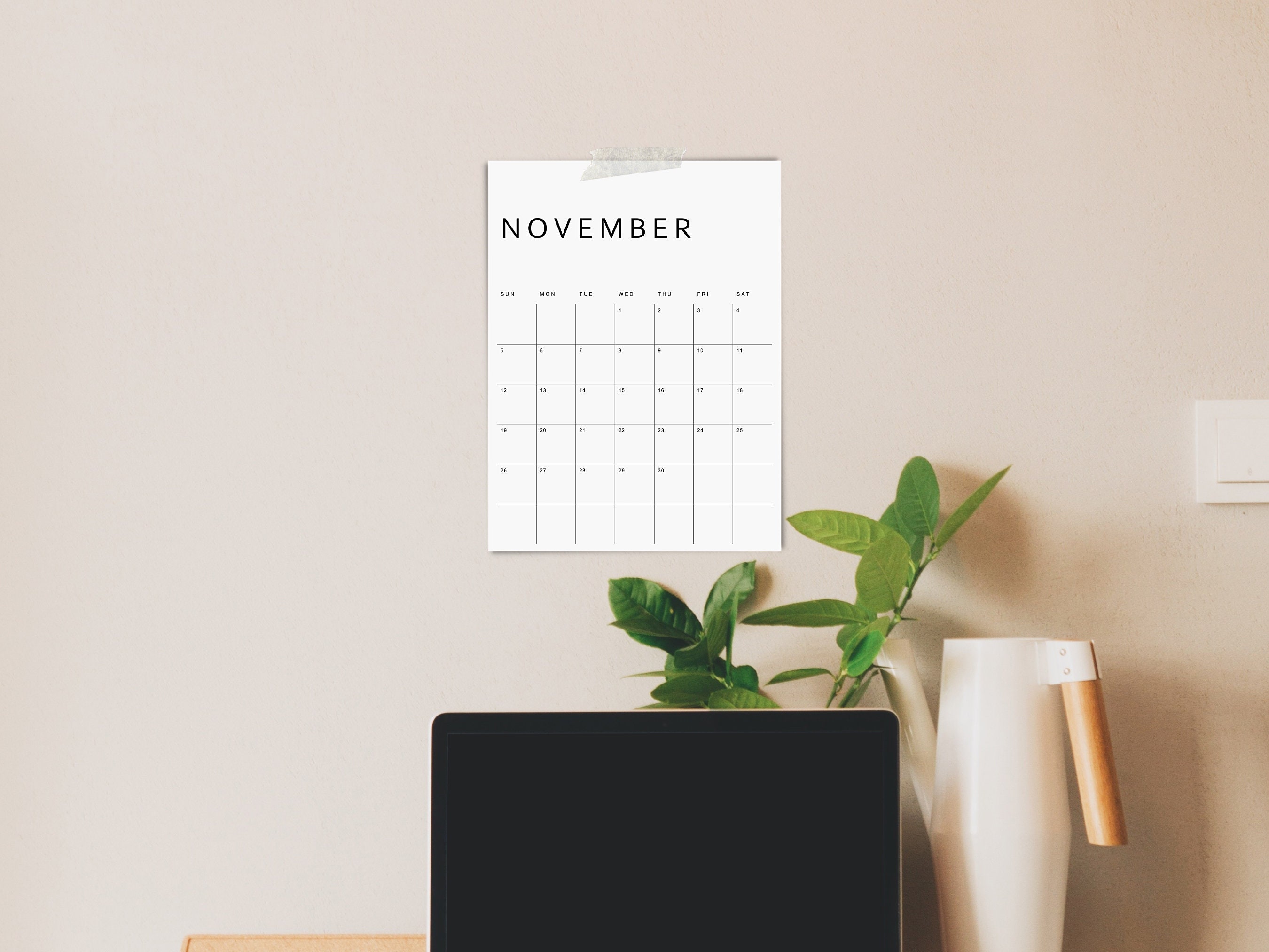 Printable Wall Calendar 2023 Minimalist Calendar Monthly - Etsy Australia