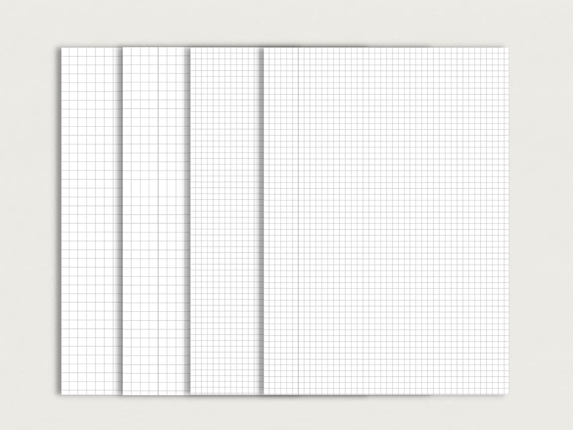 Printable Note Paper Bundle Lined Graph Dot Grid Paper 18 - Etsy