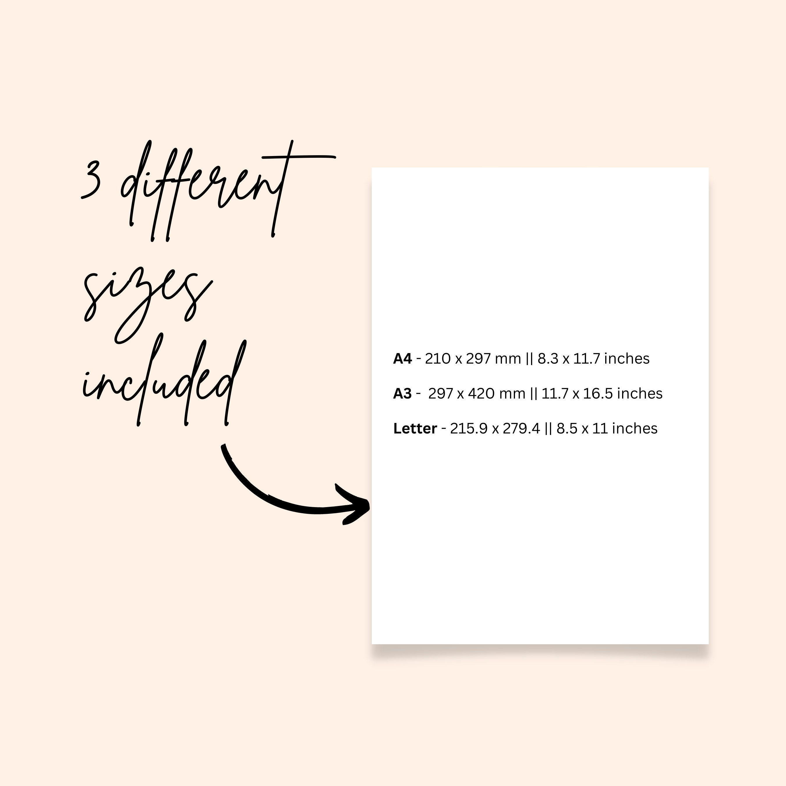 Undated Calendar Printable Monthly Planner Blank Calendar PDF ...