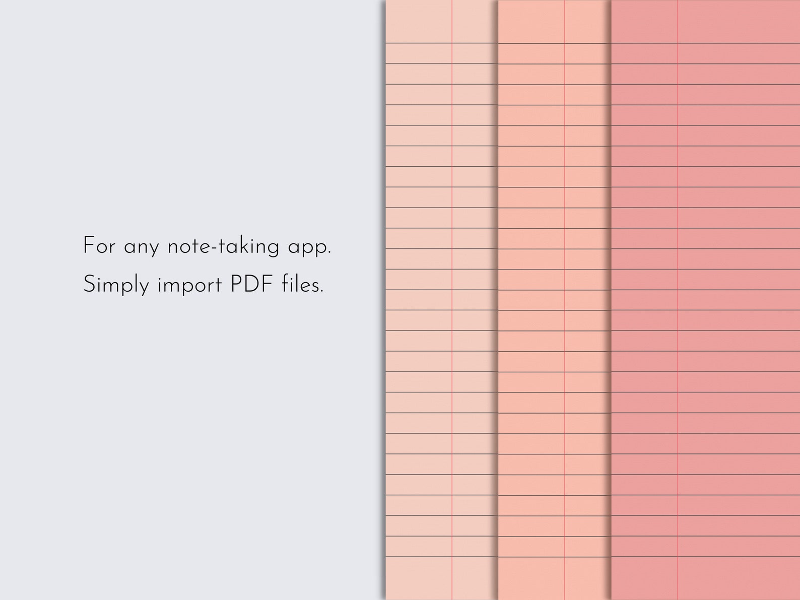 Digital Notebook Paper Digital Paper Pack Lined Paper for Digital Note ...